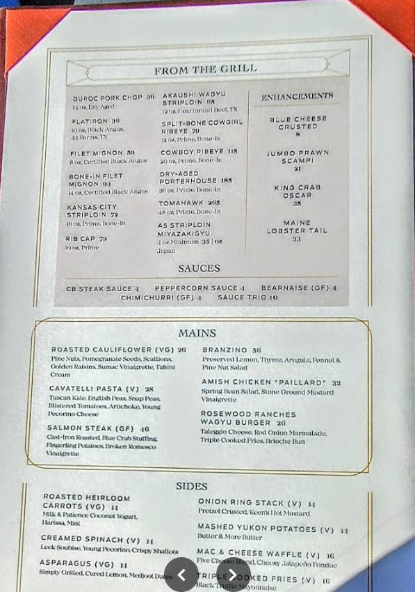 Crown Block Restaurant Menu | Fine Dining in Dallas, TX