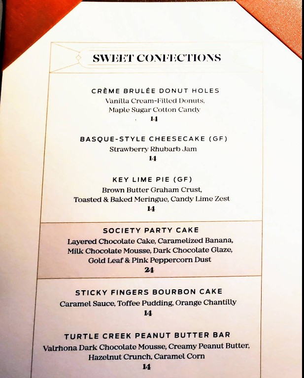 Crown Block Restaurant Menu | Fine Dining in Dallas, TX