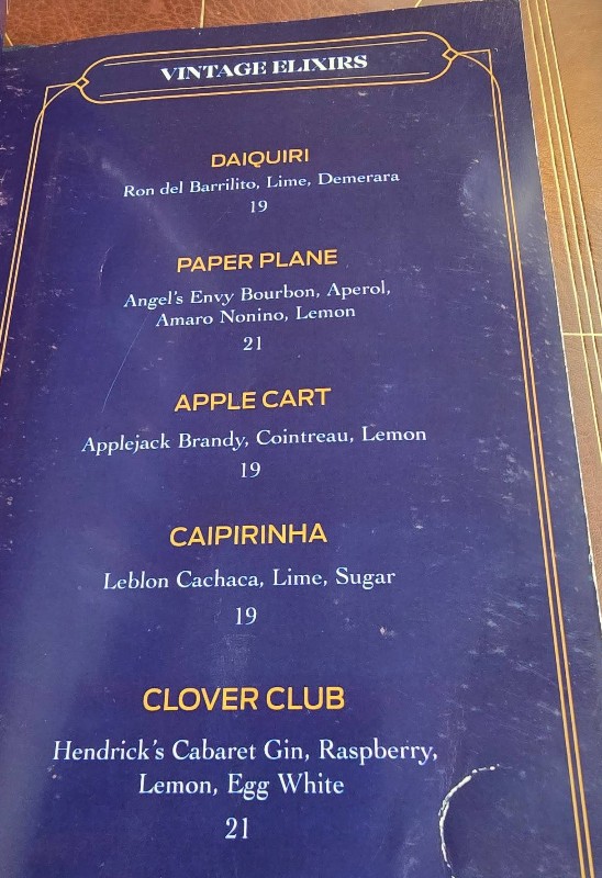 Crown Block Restaurant Menu | Fine Dining in Dallas, TX